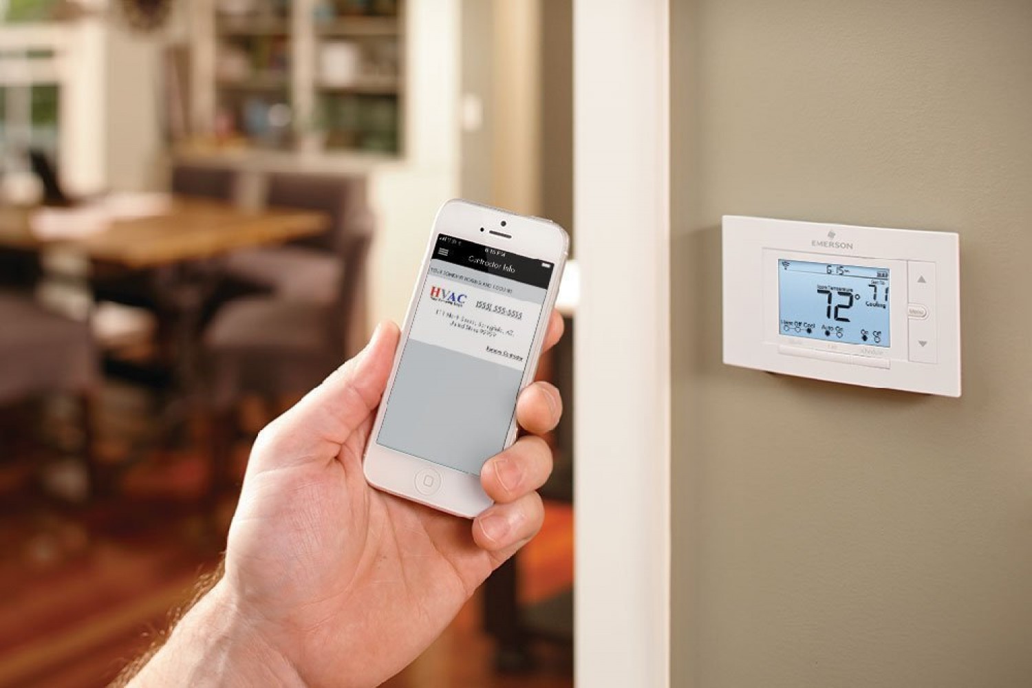 Wireless Thermostat Remote Sensor Programmable Smart Home Works With